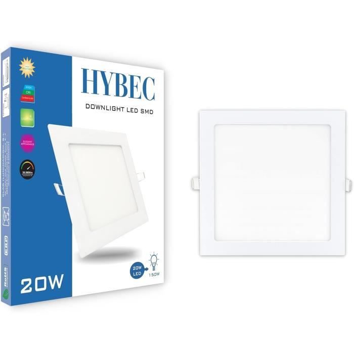 Spot Led Carré Encastrablé,Spot Led Encastrable Downlight Carré, Lustre ...