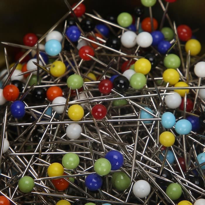 JIN-500 pièces verre broche aiguille fer blanc boîte tissu broche ...