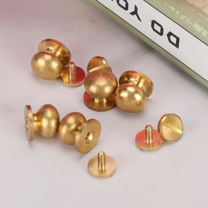 Tianyi-EBTOOLS Rivets à tête ronde de moine 10 ensembles de rivets à ...