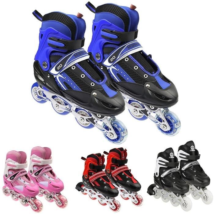 Rollers enfants - rollers en ligne comfortable avec roues lumineuses ...