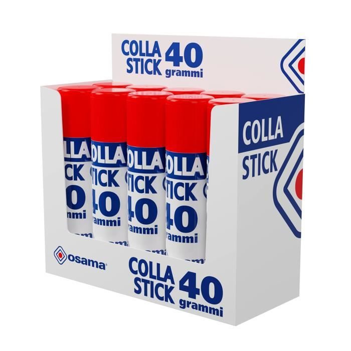 Osama - Colle Forte Stick Extra Adhésive, 10 Bâtons, 40 gr - Set Colles ...