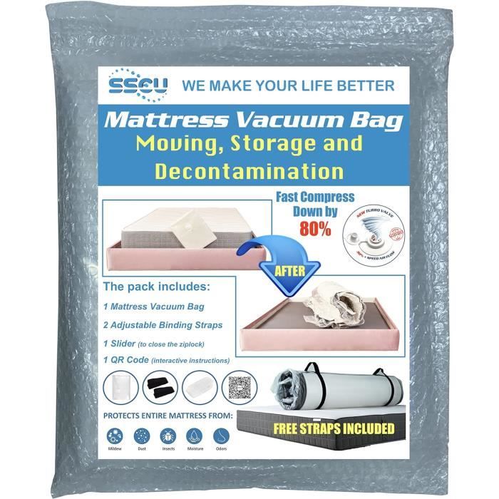 SSEU - Sac sous Vide pour Matelas avec Valve Turbo Universelle Anti ...