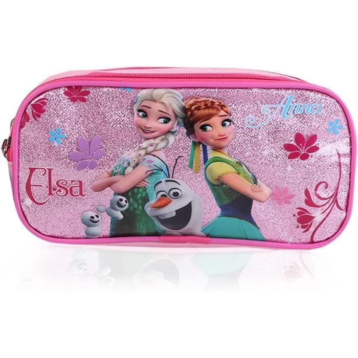Trousse Scolaire, Anna et Elsa Sac de Crayon, Papeterie avec Double ...