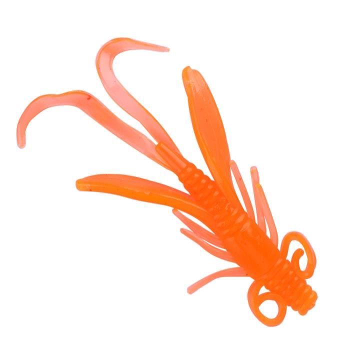 SURENHAP Appâts de pêche 10 pièces 6.2 cm leurres de pêche en plastique ...