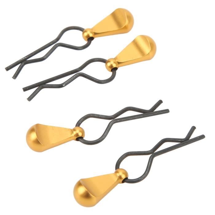CYA Clip de carrosserie RC 4pcs RC Body Clips R Pins R Clips en acier ...