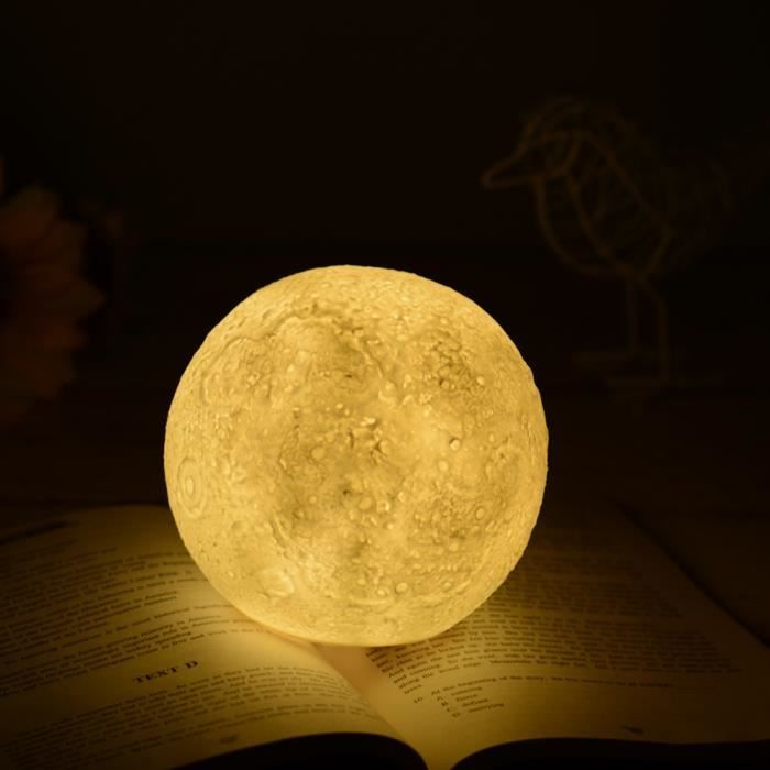 XCSOURCE 18CM Magique LED Lampe Lune 3D LED Veilleuse USB 3- Couleur ...