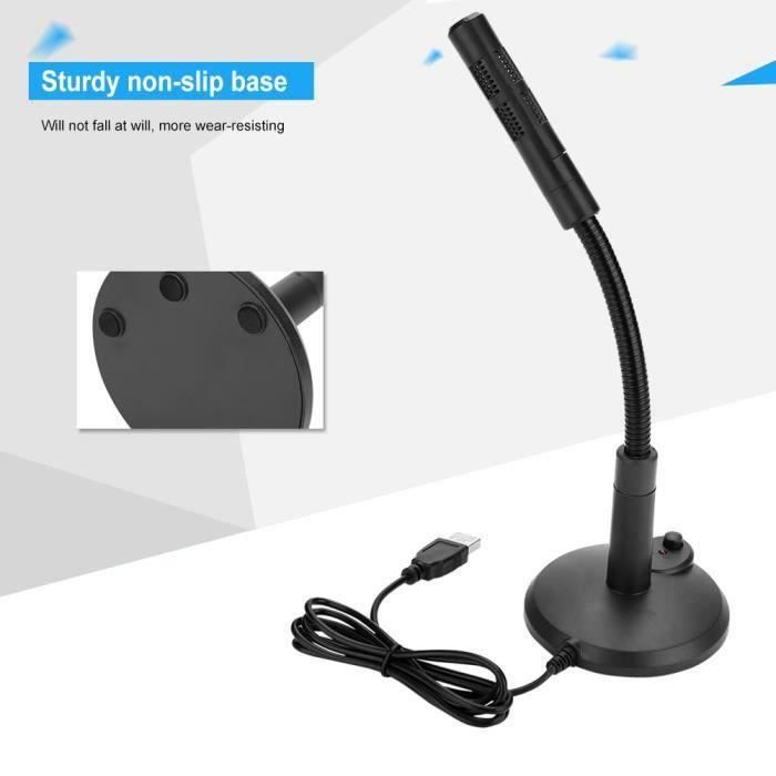 AZ06601-microphone sur pied Microphone USB Omnidirectionnel pour ...