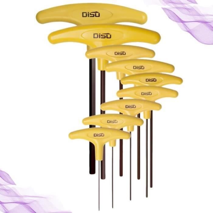 CLE ALLEN - CLE A 6 PANS - CLE MALE HEXAGONALE 9pcs S2 Matériel Clé ...