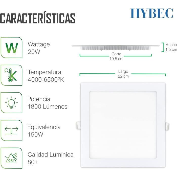 Spot Led Carré Encastrablé,Spot Led Encastrable Downlight Carré, Lustre ...
