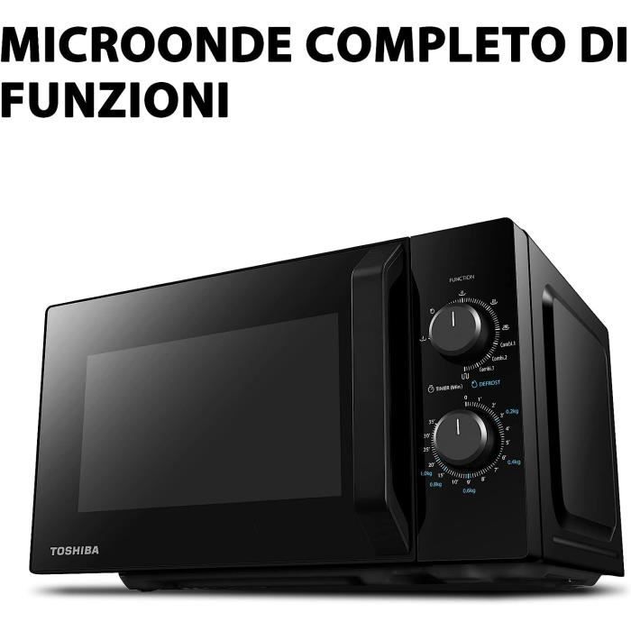 MW2-MG20P(BK) 3-en-1 Four Micro-ondes Grill Combiné, 20 L, 5 Niveaux de Puissance Réglables ...