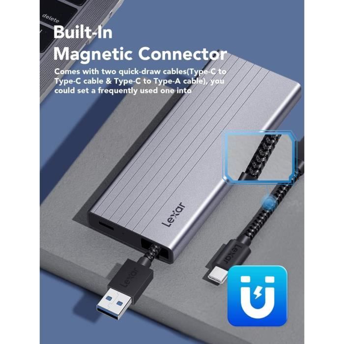 E10 Boîtier M.2 Ssd Nvme Sata Adaptateur Usb 3.2 Gen 2 (10 Gbps ...