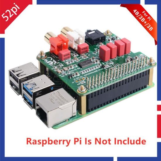 Carte'extension pour Raspberry Pi 4, modèle B - 3B + - 3B-2B, 52Pi ...