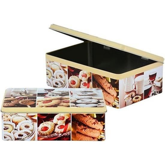 Boîte à sucre métal décor Biscuit - Cdiscount Maison