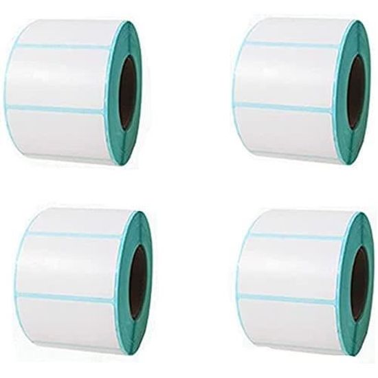 4 rouleaux 3200 étiquettes 40 mm x 30 mm adhésif thermique papier ...