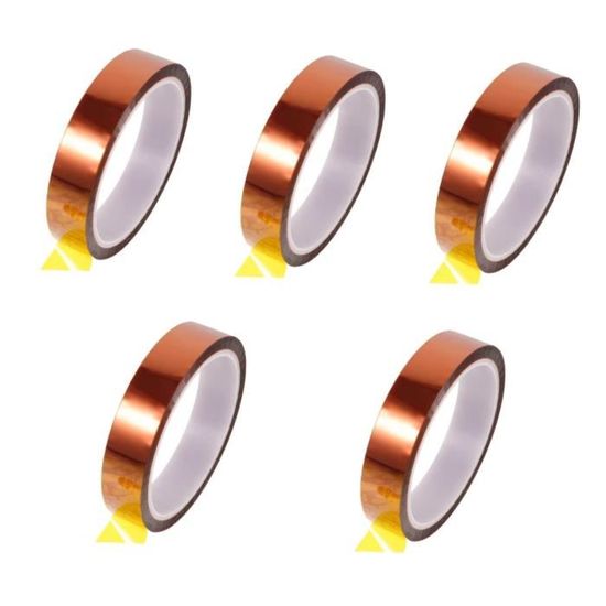 5 Rouleaux De Masquage Adhésif Industriel De L'Isolation Électrique ...