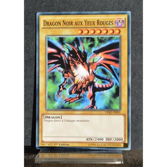 Carte YU-GI-OH LDK2-FRJ01 Dragon Noir aux Yeux Rouges NEUF FR ...
