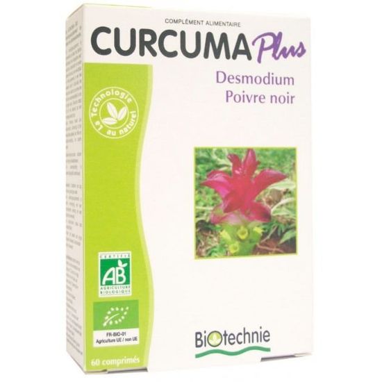 Biotechnie Curcuma Plus Digestion Bio 60 comprimés - Cdiscount Santé ...