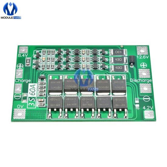 Circuits intégrés,3S 60A Balanced--Bms 3s-4s Balance 20a 30a 40a 60a ...