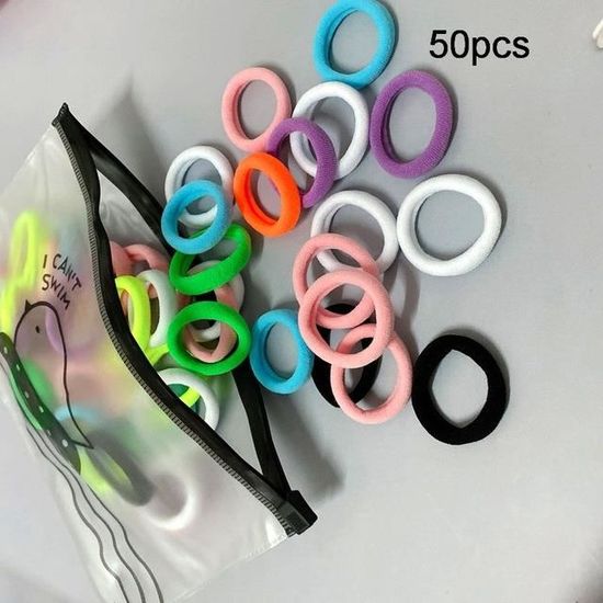 Bande de caoutchouc jetable,color 24--2000 pièces-sac transparents mini ...