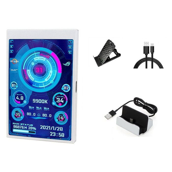 Mini Écran Secondaire IPS 3,5 Pouces pour Ordinateur, Processeur, GPU ...