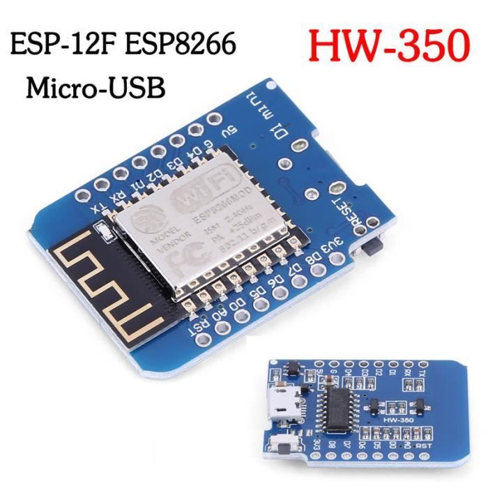 1PCS micro-WeMos D1 Mini ESP8266 WIFI Internet des objets carte de développement basée ESP-8266 ...