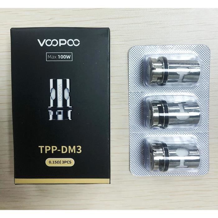 Bobine d'origine TPP DM3 0.15 ohm pour voopoo Drag 3 - Drag X Plus-Drag S Pro-Drag X Pro pour ...