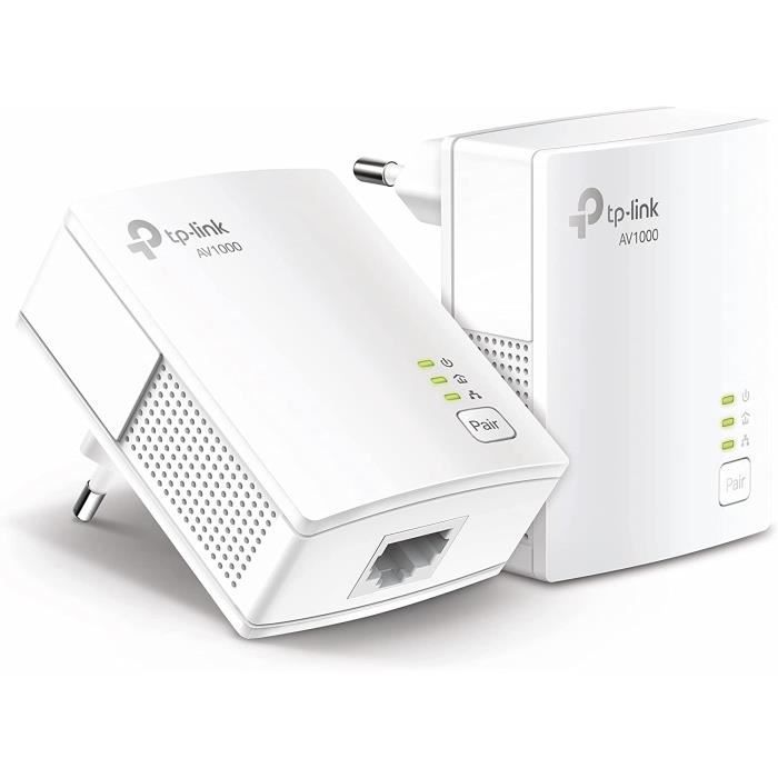 CPL 1000Mbps, Prise CPL Fibre avec 1 Port Ethernet Gigabit, Boitier CPL ...