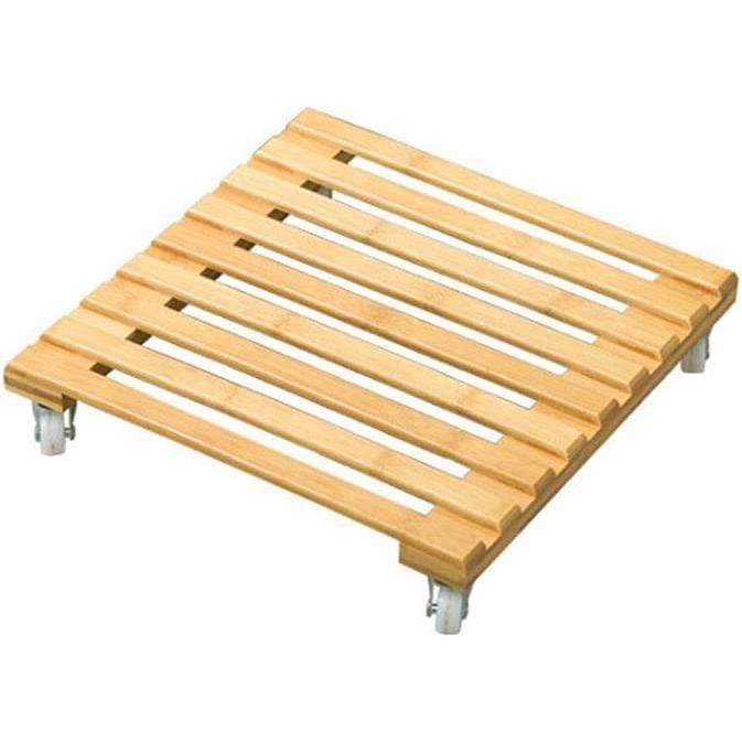 Support carré en bois naturel pour pot de fleurs, support de pot de ...