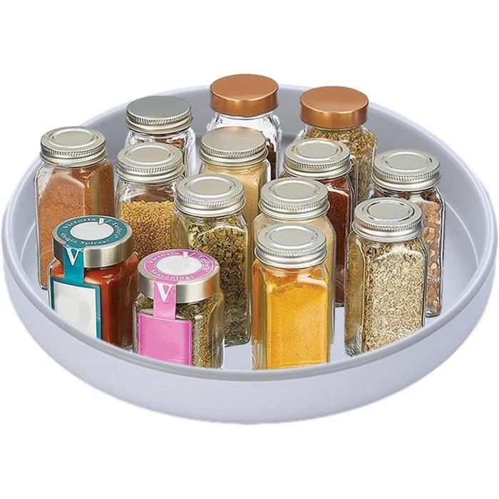 Plateau Tournant Epices Placard Cuisine, 360°Rotatif Plateau Tournant ...