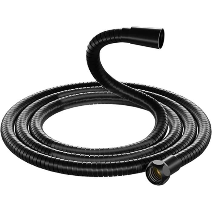 Tuyau De Douche Noir 1M, 1Mtrès Flexible, Anti - Torsion, Avec ...