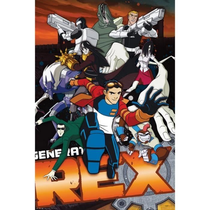 Generator Rex - Cast - 61x91 cm - AFFICHE - POSTER - Cdiscount Maison