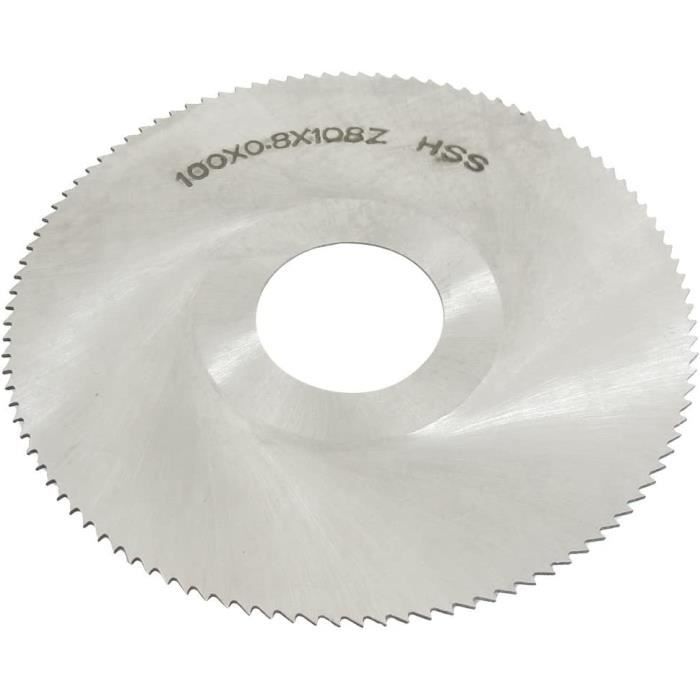 Lame de Scie Circulaire 100mm x 27mm x 0.8mm 108 Dents HSS Rainure ...