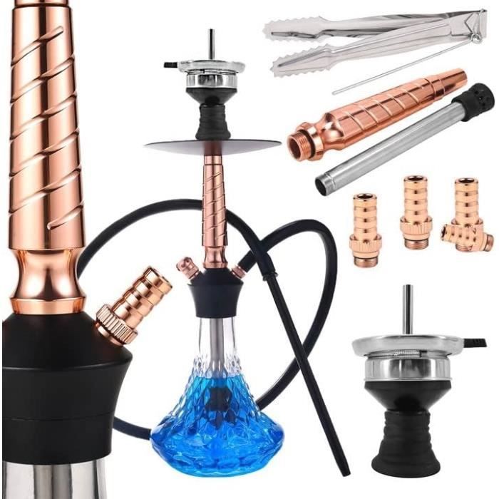 Narguilé, 45cm Chicha Kit Complet Shisha Aluminium Hookah Ensemble ...