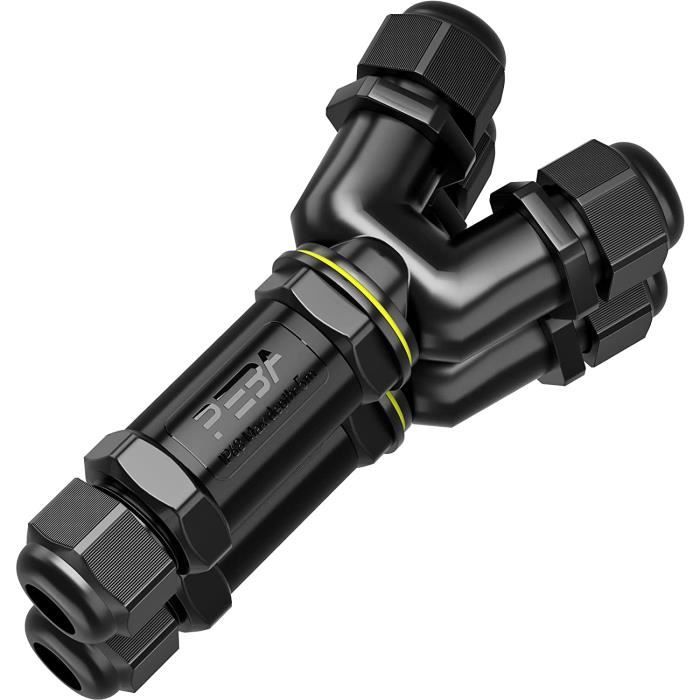 Connecteurs de câbles étanches Boîte jonction étanche 3 broches ...