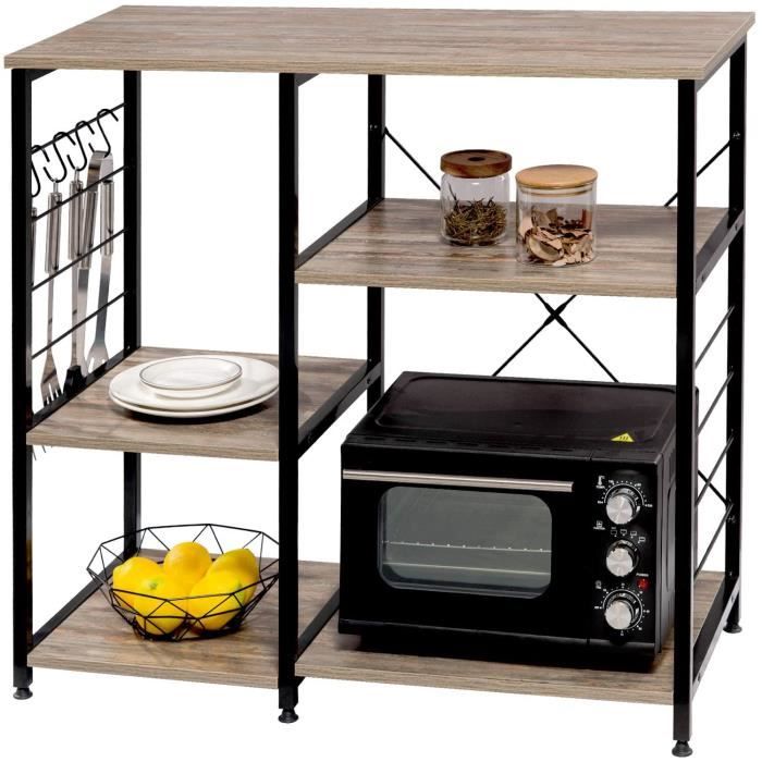 Étagère en métal étagère Multi-usages étagère de Cuisine de Rangement ...