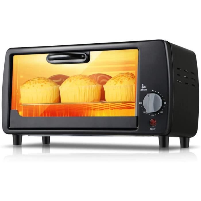 UYZ Mini Four Noir 9L temprature rglable 0230 Position de Cuisson Trois Couches Cuisson ...