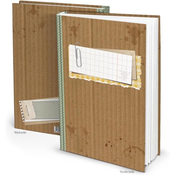 Carnet De Notes Xxl Marron À Compléter Personnaliser Couverture Rigide ...