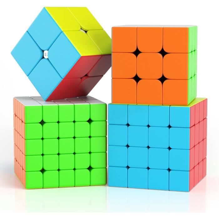 Speed Cube Ensemble 2X2 3X3 4X4 5X5 Cube Magique Brillant Sans ...