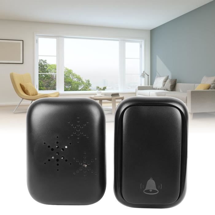 Sonnette De Porte Étanche Sonnette Sans Fil Auto-Alimentée, Kit De ...