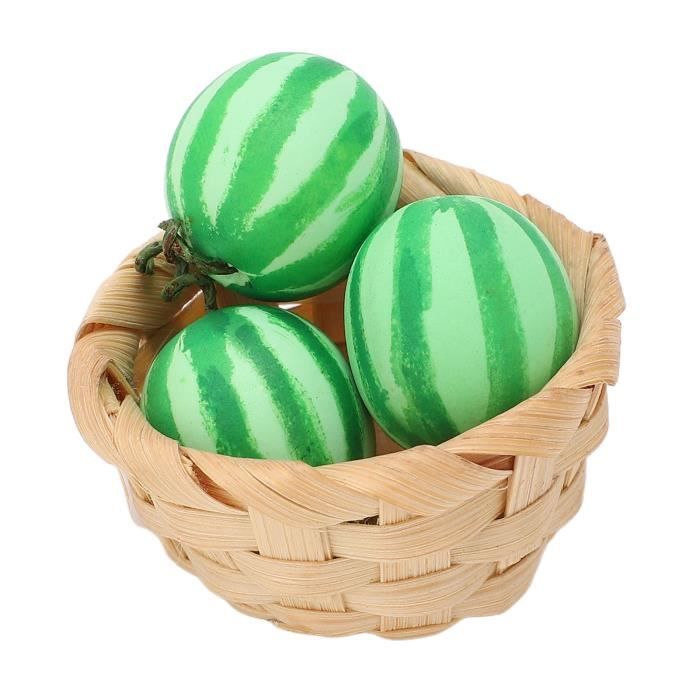 Modèle Mini Panier Pastèque Mini Jouet Pastèque Bonne Simulation Poids ...