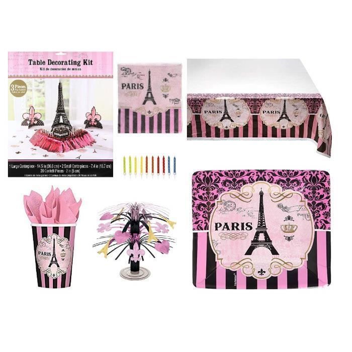 Kit Vaisselle - Mgs33 - Une journée dans Paris - 8 Assiettes - 8 ...