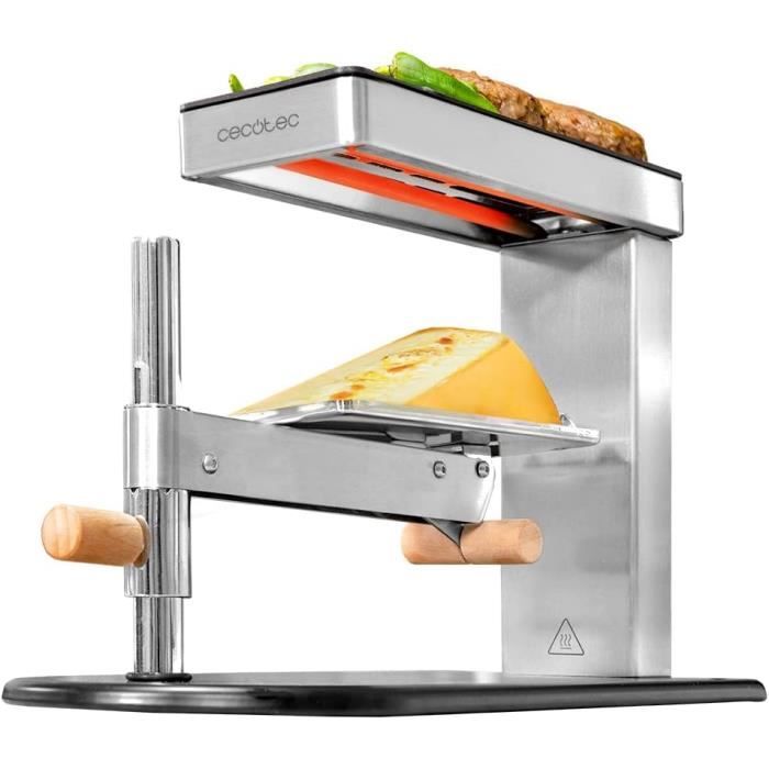 Raclette Grill Cheese&Grill 6000 Inox. 600 W, Design Élégant En Acier Inoxydable, Grille ...