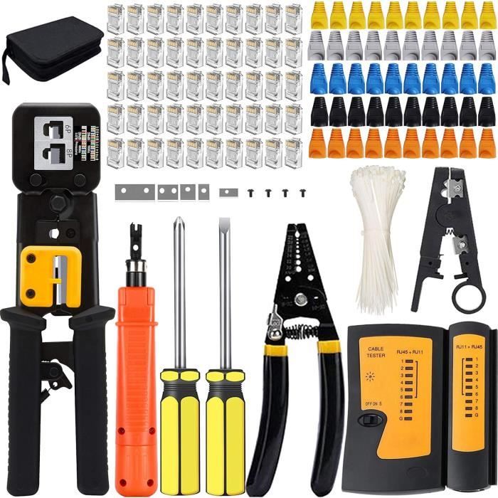 Maylinee Pince À Sertir Rj45 Rj11 Cat5 Cat6 Réseau Testeur D'Entretien ...