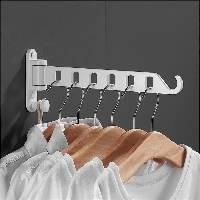 Séchoir À Linge Pliant Black Pliing Séchage De Séchage Mur De Vêtements ...