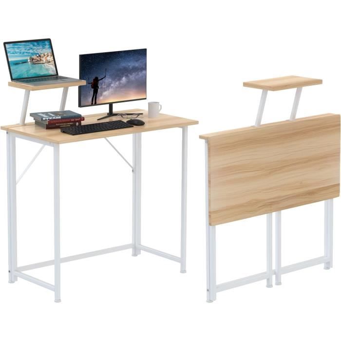 Bureau Pliante, Bureau Pliant Pour Petits Espaces, Table De Bureau ...