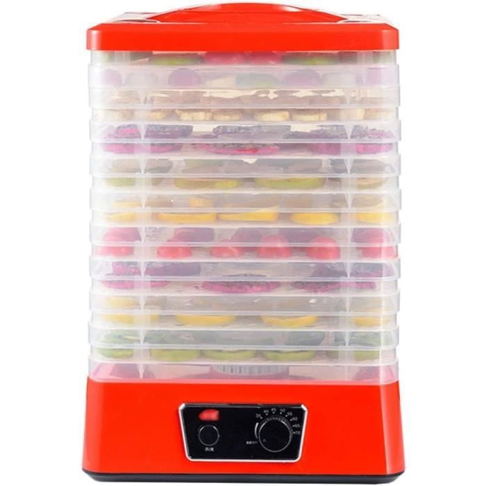 Déshydrateur Alimentaire, Contrôle De Température 35-70°C, Avec 10 ... Déshydrateur Alimentaire, Contrôle De Température 35-70°C, Avec 10 ...
