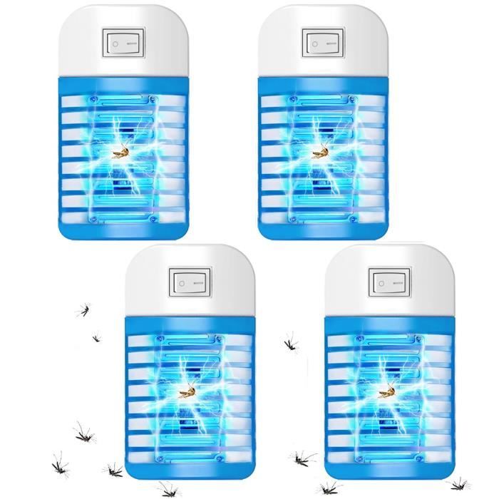 Lampe anti-moustique (4 pièces), piège à mouches, lampe anti-moustique ultraviolette, lampe anti ...