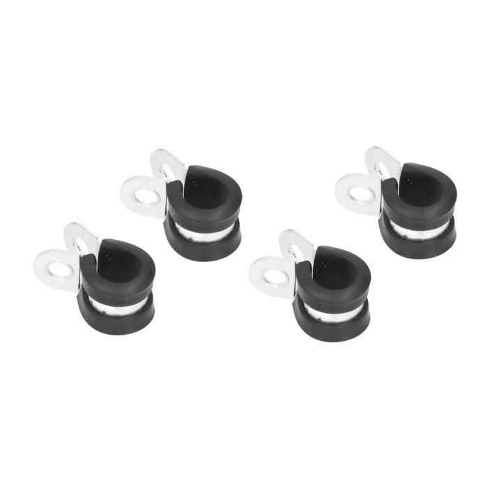 VBESTLIFE attache de câble à clip de type R 20PCS R Type Pince En Acier ...