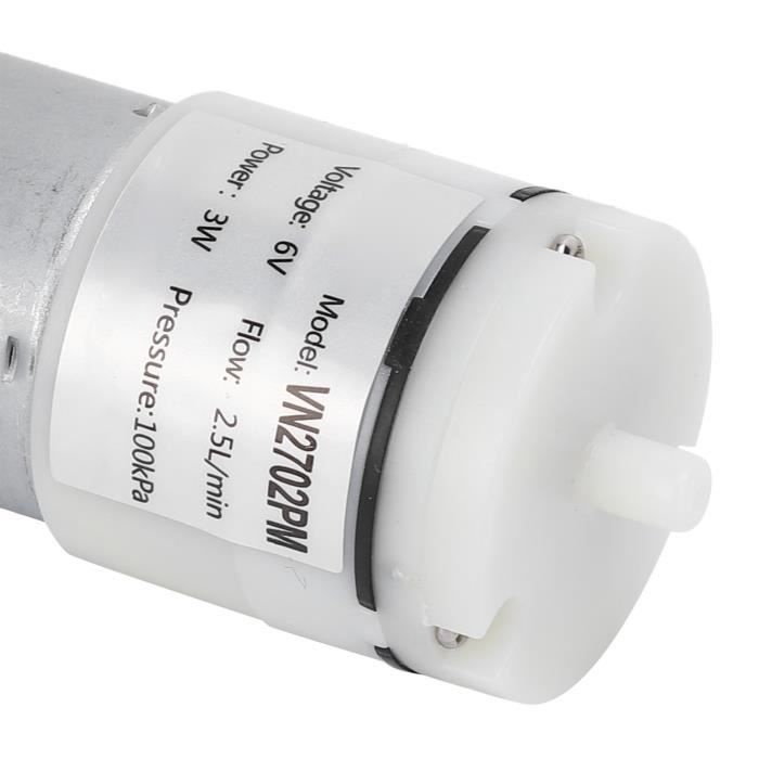RHO-Micro pompe à diaphragme Mini Pompe à Vide, 3 Pièces DC 6V 3W Mini ...