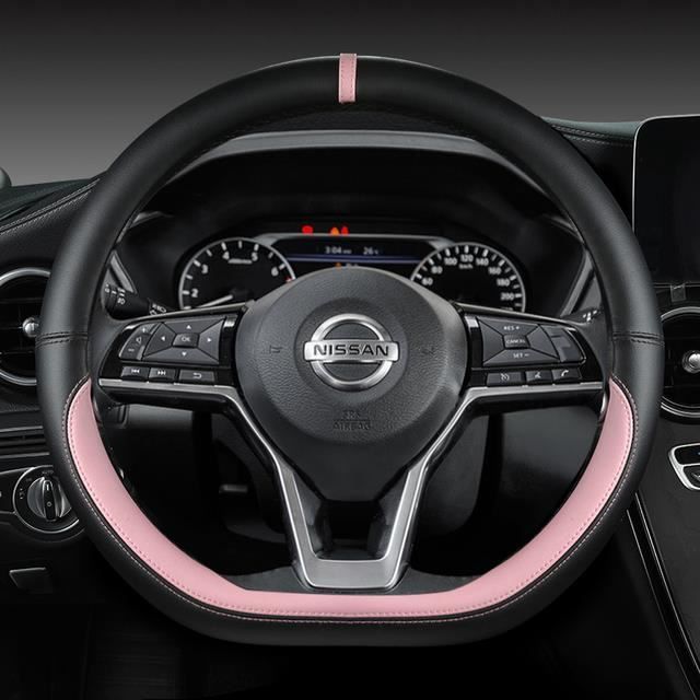 COUVRE-VOLANT,PINK--Couvre volant de voiture pour Nissan x trail ...